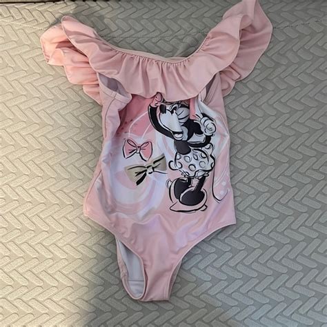 Disney Swim Disney Store Girls Minnie Mouse Bathing Suit Poshmark