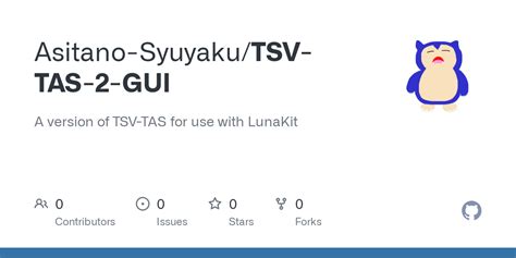 Github Asitano Syuyakutsv Tas 2 Gui A Version Of Tsv Tas For Use