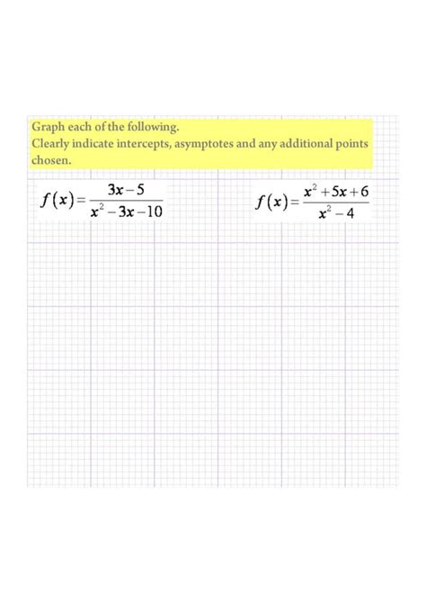 Rational Function Graphs Pdf
