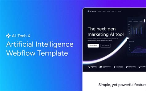 Ai Tech X Website Page Template For Webflow