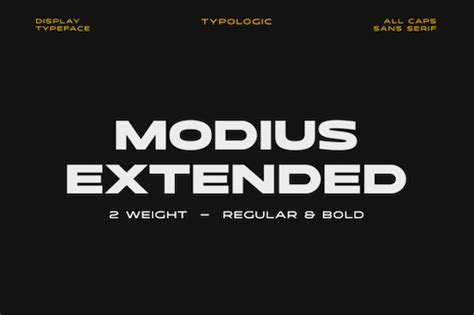Modius Extended Font Fontspace Io