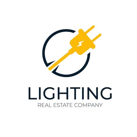 Premium Vector Light Logo Design Template With Plug Switch Design Icon