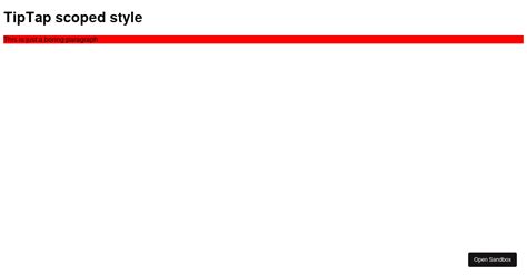 Tiptap Scoped Style Bug Codesandbox