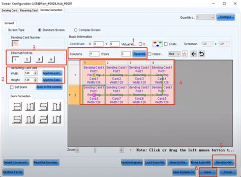 LED Display Cascading Connection Redundancy Configuration Full