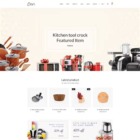 free kitchen accessories bootstrap 5 html template masterbundles