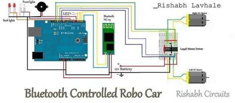 Coche Controlado Por Bluetooth Simple Paso 2 Diagrama Del Circuito
