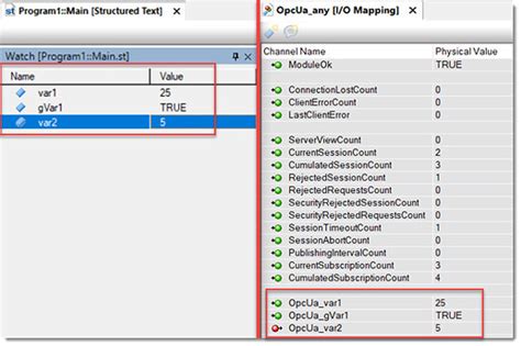 how to communicate two controllers thought opc ua share info and ideas