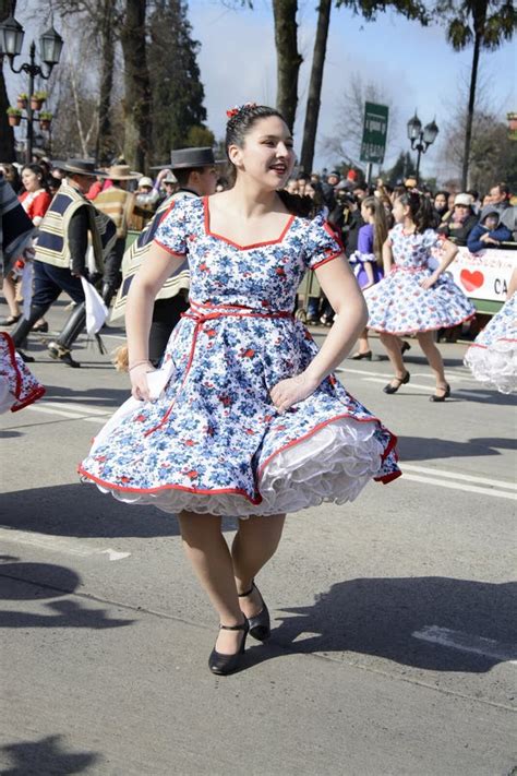 Traditional Dance Of Chile Editorial Image Image Of Dress 44370800