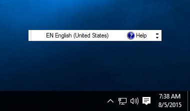Get Old Language Indicator And Language Bar In Windows 10
