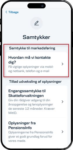 Administrer Dine Samtykker
