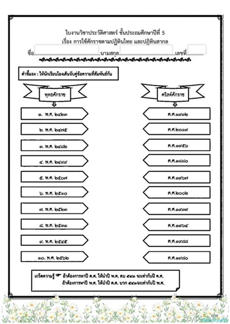 ประวัติศาสตร์ไทย Interactive Worksheets And Online Exercises Topworksheets