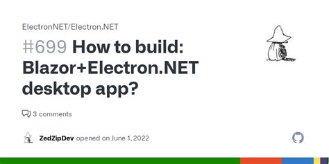 How To Build Blazor Electron NET Desktop App Issue 699
