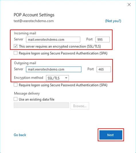 CPanel POP Or IMAP Email Setup Using Outlook Or