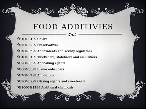 What Are Food Additives