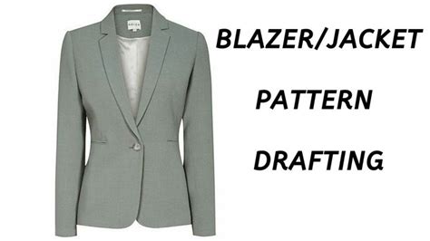 How To Draft A Blazerjacket Pattern With A Tailored Collarsemi Peak