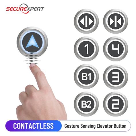 Touchless Sensor Elevator Round Push Button Ip68 W Vicedeal