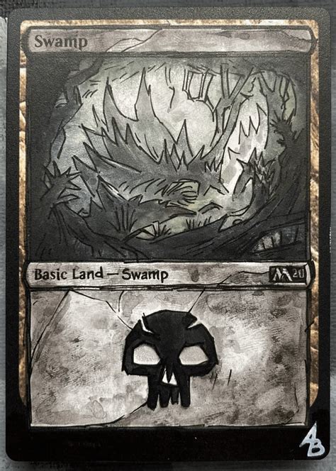 Magic The Gathering Land Art Swamp