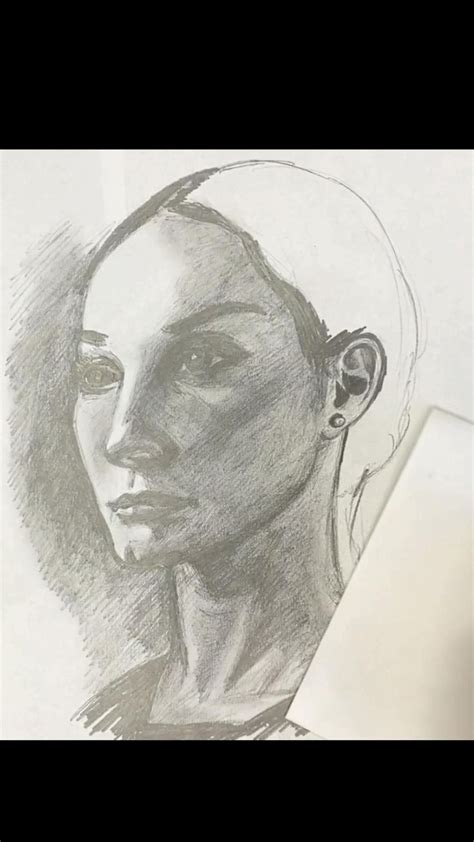 Blocking In And Shading Techniques Shadingpencil Pencilportrait Pencildrawings Contrast