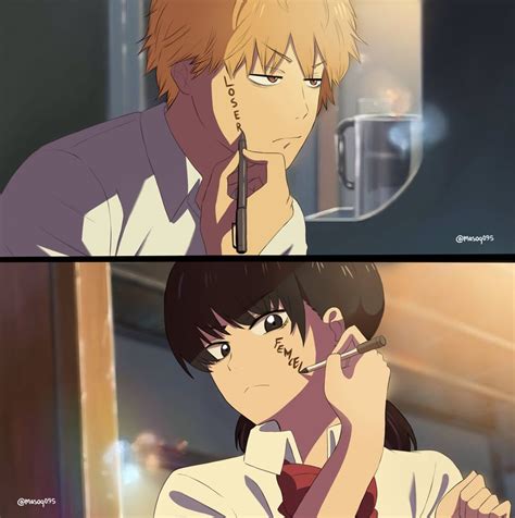 Denji And Mitaka Asa Chainsaw Man And 1 More Drawn By Zovokia Danbooru