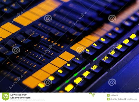 Light Controller Close Up Photo Selective Focus Stock Image Image Of Operator Focus