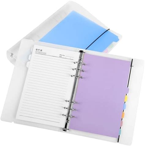 Kesote A5 Notebook With Dividers Refillable Journal Notebook With 9