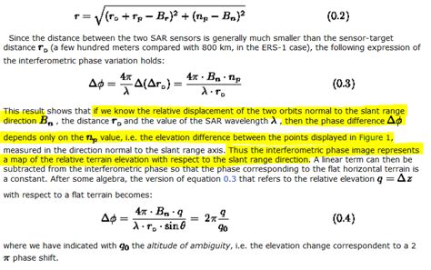 Some Explanations About Concepts Of Fringes Of Interferogram And Coherence Microwave Toolbox