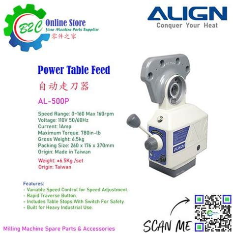 AL 500P ALIGN Taiwan Rapid Traverse Milling Machine Industrial Variable