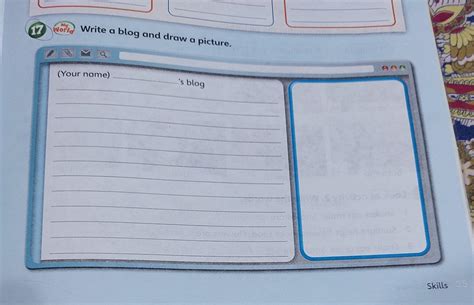 Write A Blog And Draw A Picture пж даю 13 балов Школьные Знания Com