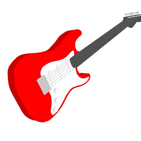 Electric Guitar Clipart Icon Red Double Neck Electric Guitar