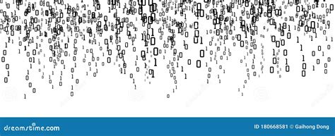 Abstract Technology Binary Code Background Digital Binary Data And Secure Data Concept With