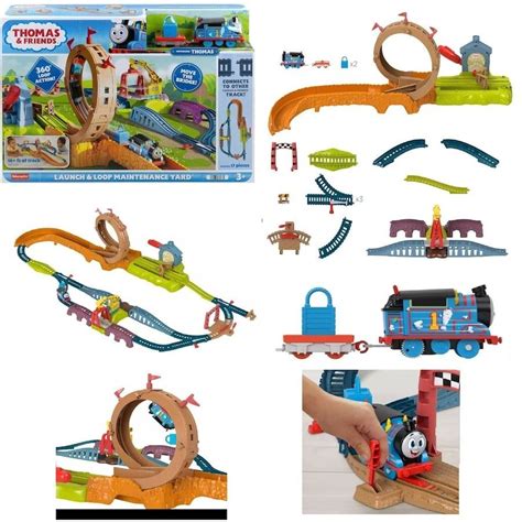 Thomas And Friends Launch And Loop Maintenance Yard Carly The Crane Train