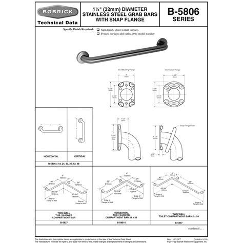Bobrick B 6806 Commercial Restroom Grab Bars Total Restroom