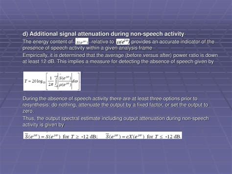 Ppt Speech Enhancement Using Spectral Subtraction Powerpoint Presentation Id3090375