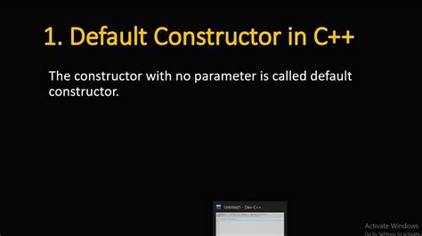 Default Constructor In C C Tutorial For Beginners Hindi Part 1 Youtube