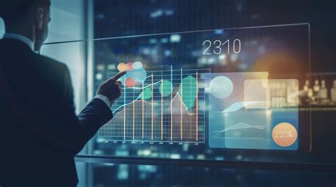 Premium Photo Businessman Analyzes Business Data Antelligence