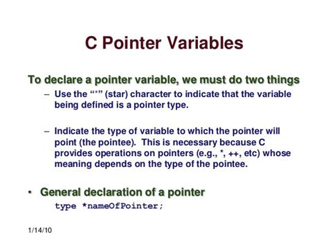 C Pointer Basics