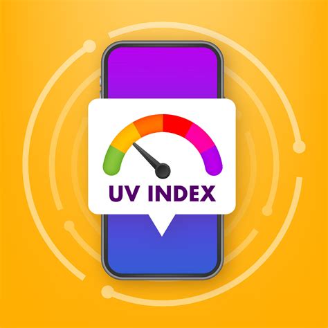 Uv Index Level Sun Numbers Solar Protection Vector Illustration