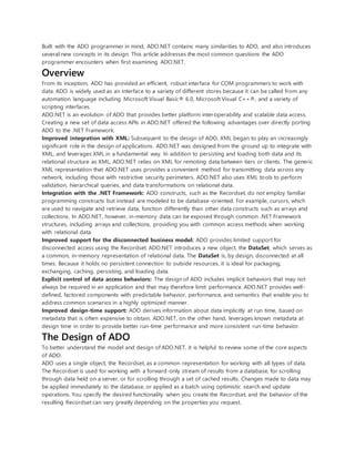 Simple Ado Program By Visual Studio DOCX