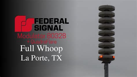 New Federal Signal Modulator 8032b Quadraflare Full Custom Whoop La Porte Tx Youtube