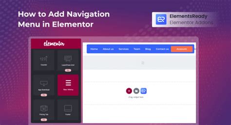 How To Add Navigation Menu In Elementor Elementsready