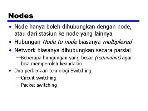 Jaringan Komputer Circuit Switching Dan Packet Switching Switching