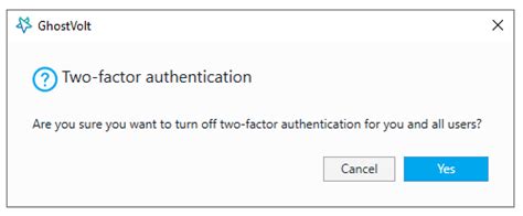 Ghostvolt Two Factor Authentication