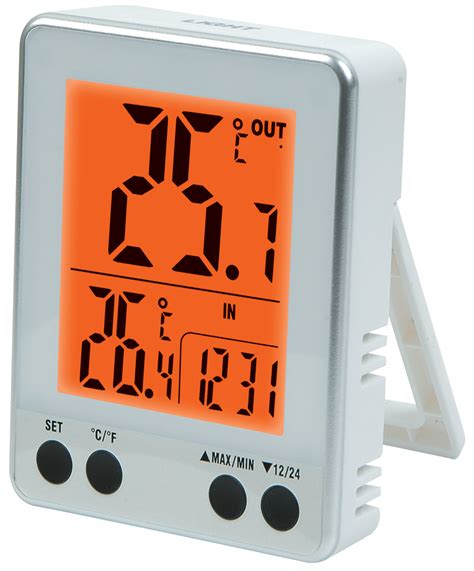 Digital Indoor Outdoor Thermometer Hygrometer With External Sensor Digital Thermometer