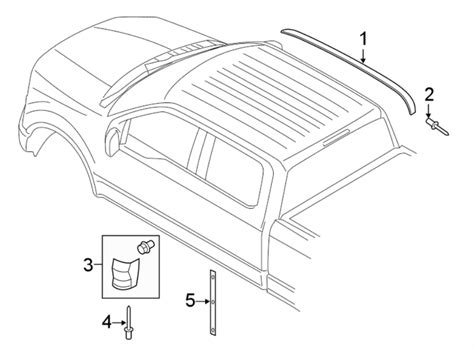 Ford F 250 Super Duty Roof Molding Crew Cab Crew Cab From 08 25