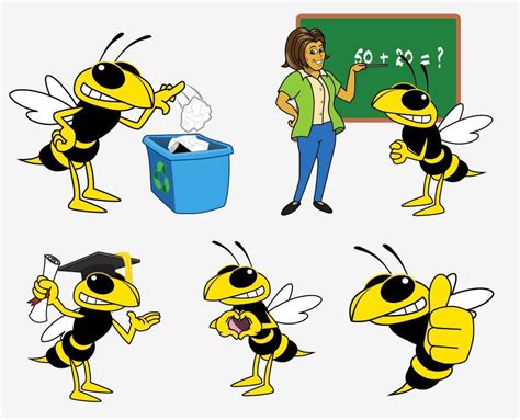 Hornet Yellow Jacket Mascot Clipart Mascot Junction