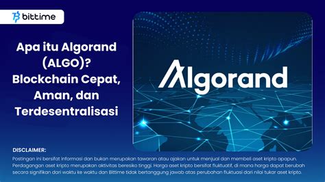What Is Algorand Algo Fast Secure And Decentralized Blockchain Bittime