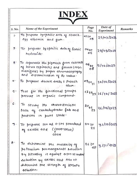 Class 12 Chemistry Lab Manual File Pdf
