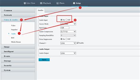 Enable Disable Audio In Uniview Camera Visiotech