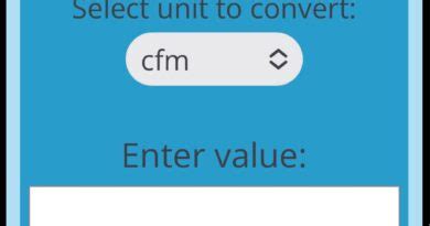 Cfm To Gpm Flow Conversion
