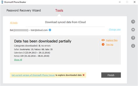 Downloading Synced Data From Icloud